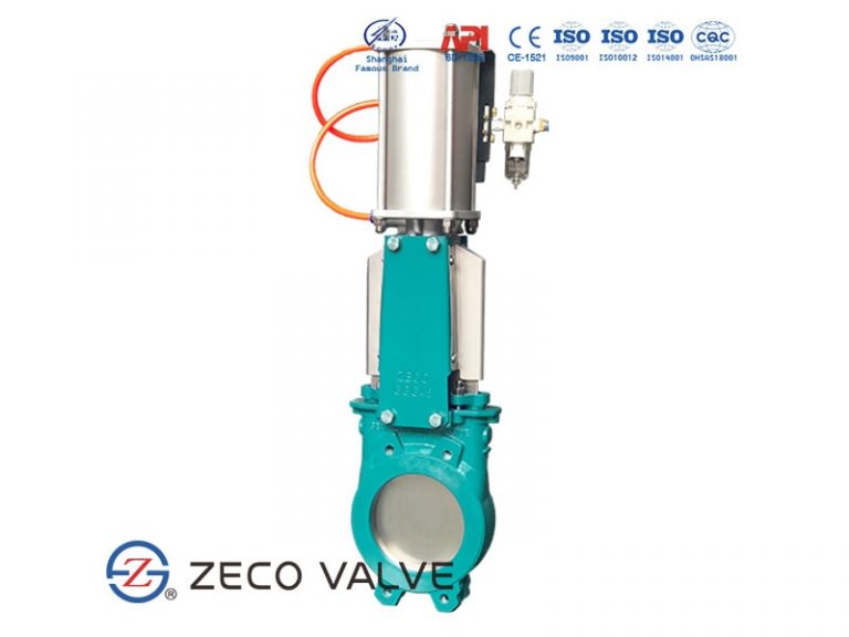 Pneumatic Gate Valve - Pneumatic Knife Gate Valve | ZECO Valve